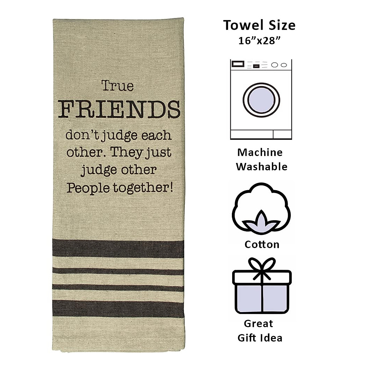 fillURbasket Funny Kitchen Towels with Sayings Fun Dish Towels Set with Wine Alcohol Drinking Theme Man Cave Gift 5 Flour Sack Towels for Bar Kitchen Decor Dish Drying 16x28 Cotton
