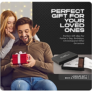 Wallet for Men’s - Genuine Leather Slim Bifold RFID Wallet - Gift for Men Packed in Stylish Gift Box