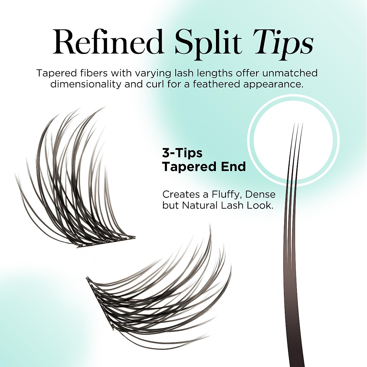 BEYELIAN Lash Clusters, 72 Pcs 10-16mm Individual Cluster Lashes False Eyelashes Extension Natural Look Reusable Glue Bonded Black Super Thin Band DIY Eyelash Extension (StyleC05 Mix Black Band)