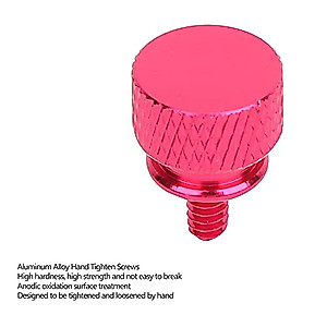 Computer Case Thumb Screws, Easier to Operate Hand Tighten Screws for Manual Operation for Repair Mounting(Pink)