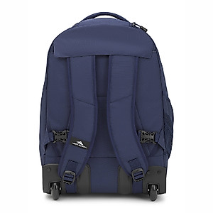 High Sierra Chaser Wheeled Laptop Backpack, Black, 20 x 13.5 x 8-Inch