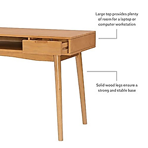 Linon Home Decor Products Natural Wood Modern Linon Drake Desk