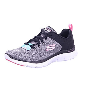 Skechers Flex Appeal 4.0 - Brilliant View Black/Rose Gold 9.5 C - Wide