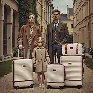 Coolife Suitcase Set 3 Piece Luggage Set Carry On Travel Luggage TSA Lock Spinner Wheels Hardshell Lightweight Luggage Set(Red, 5 piece set)