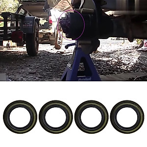 Xspeedonline Pack of 4 Trailer Axle Hub Wheel Grease Seals Fit for Most 3500 lb. Trailer Alxes 171255TB 3500# E-Z Lube Axle 1.719'' X 2.565'' 10-19