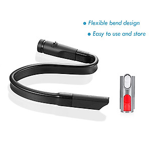 Charlux 23'' Flexible Extension Crevice Tool Attachment for Dyson V8 V7 V10 V11 V15 V6 Vacuum Cleaner with Quick Release Converter Adapter