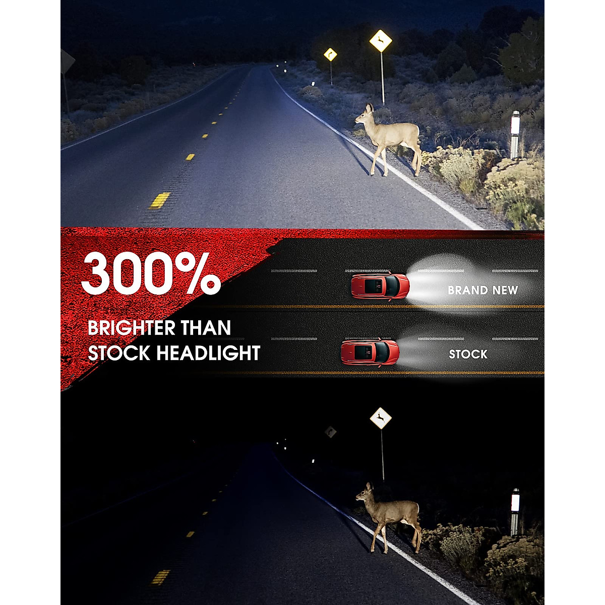 Torchbeam 7x6 5x7 Led Headlights 300% Brighter Upgraded Led Sealed Beam Headlamps with High Low Beam H6054 6054 Led Headlights Replacement for YJ Cherokee XJ Savana Truck with H4 Adapters