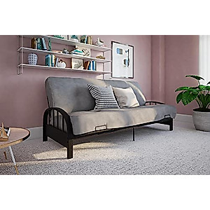 DHP Aiden Metal Futon Frame, Black Large
