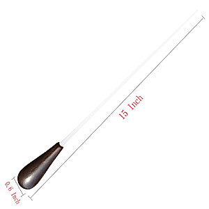Music Band Conducting Baton Orchestra Baton Black Walnut Handle Baton with Tube case(Black Walnut Handle)