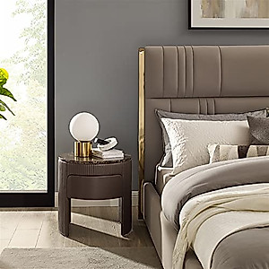 HIGOH Bedside Table Modern Style Bedside Table Design Makeup Round Bedside Table Living Room Furniture