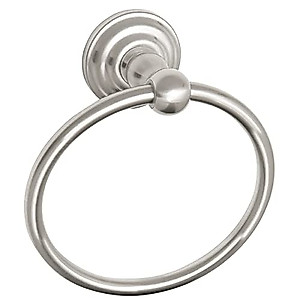 Design House 538355 Calisto Bathroom Accessory Wall Mounted Towel Ring, Satin Nickel Finish, One Size