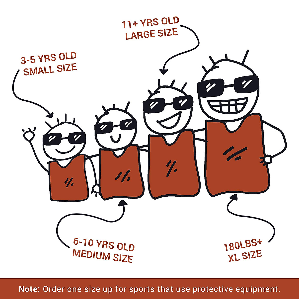 SportsRepublik Pinnies Scrimmage Vests for Kids, Youth and Adults (12-Pack) - Soccer Pennies