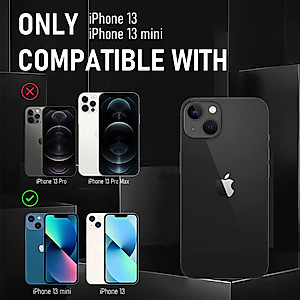 GGOOIG 2-Pack for iPhone 13/13 Mini Camera Lens Protector, 9H Tempered Glass + Aluminum Alloy Ring Cover