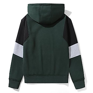 HYPESTFIT Mens Novelty Color Block Hoodie Fleece Pullover Casual Hooded Sweatshirt