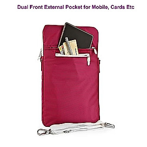 Universal Padded Crossbody Messenger Laptop Tablet Sleeve Bag for 12 inch ASUS ZenBook 13; Acer Chromebook Spin 713; HP Elite Dragonfly