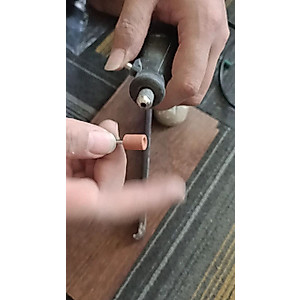 Luo ke 18 Pcs Rotary Grinding Stones, 1/8'' Various Shapes Abrasive Stone Mounted Grinding Bits Metal Polishing Tools for Dremel Rotary Tool