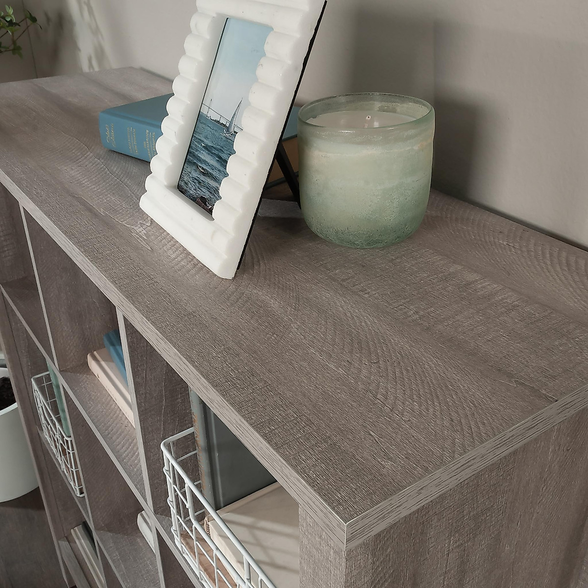 Sauder Miscellaneous Storage Cubby Storage Bookcase, Spring Maple Finish