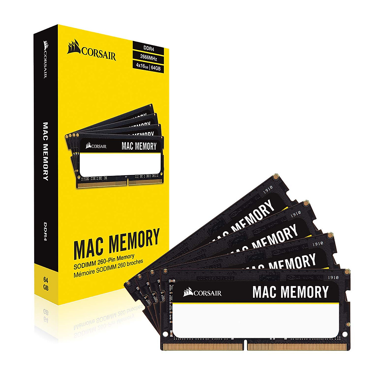 CORSAIR Mac Memory 64GB (2 x 32GB) DDR4 2666MHz C18 Memory Kit