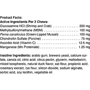 Pet Naturals (3 Pack) of VT Hip + Joint Supplements for Dogs