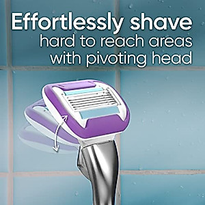 Gillette Venus Deluxe Smooth Swirl Womens Razor Blade Refills, 6 Count, Moisture Ribbon to Protect Against Irritation (Pack of 1)