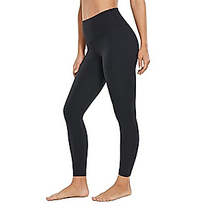 CRZ YOGA Women's Butterluxe Leggings 25 Inches - High Waisted Buttery Soft Comfort Lounge Leggings Black Small