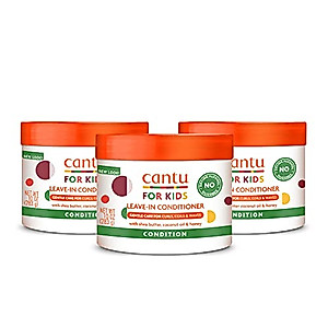 Cantu Care for Kids Leave-In Conditioner with Shea Butter, 10 oz (Pack of 3)