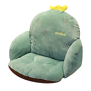 Scceatti Children's Couch Green2 in 1 Kids Cushions Cartoon Lazy Sofa Cute Cartoon Cushion Back Office Chair Cushion Sofa Pillow Cushion Home Decoration Cushion Lumbar Support for Living Room Bedroom