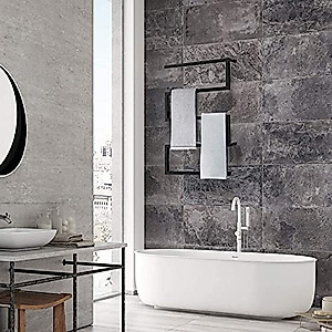 Bathroom Towel Warmer Electric Heated Towel Rack, Towel Warmer Drying Rack, Electric 304 Stainless Steel Heated Towel Rack, 10-Bar Wall Mounted Constant Temperature Heated Towel Rail Bathroom Radiator