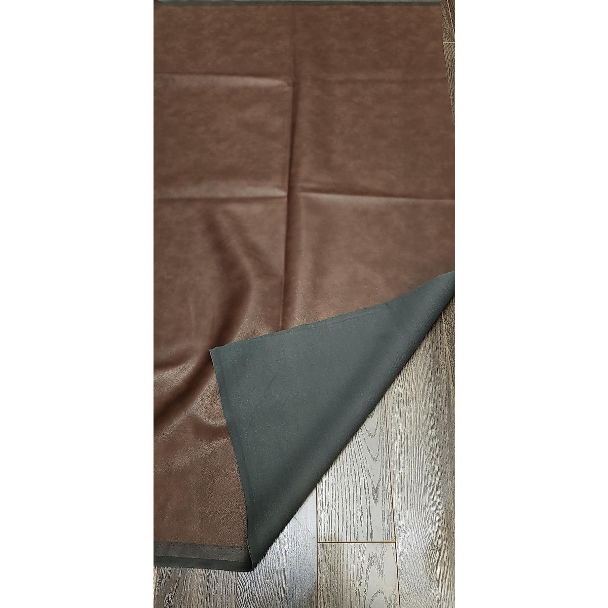 NAT Leathers | Pebblegrain Vegan Leather PU (Peta Approved Vegan) | 1 Yard (36 inch x 54 inch) Cut by Yard | Synthetic Pleather 0.9 mm Upholstery | 36"x54" (Cacao Brown)