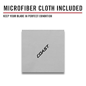 Coast Founder's Collection LX533 ORIGIN, Gentleman's EDC Folding Pocketknife, DAMASCUS Stainless-Steel Handle, Flipper Tab, Frame Lock, Pocket Clip, Black Nitride Stainless-Steel Blade