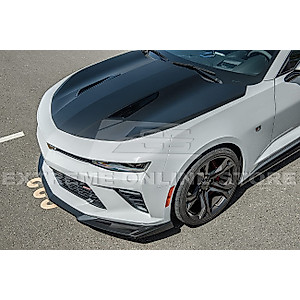 Replacement for 2016-Present Chevrolet Camaro SS 2019-Present Chevrolet Camaro LT LS RS | ZL1 Style Front Bumper Lower Lip Splitter (ABS Plastic - Matte Black)