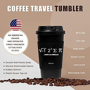 Funny Guy Mugs Have You Tried Turning It Off And On Again Travel Tumbler With Removable Insulated Silicone Sleeve, White, 16-Ounce