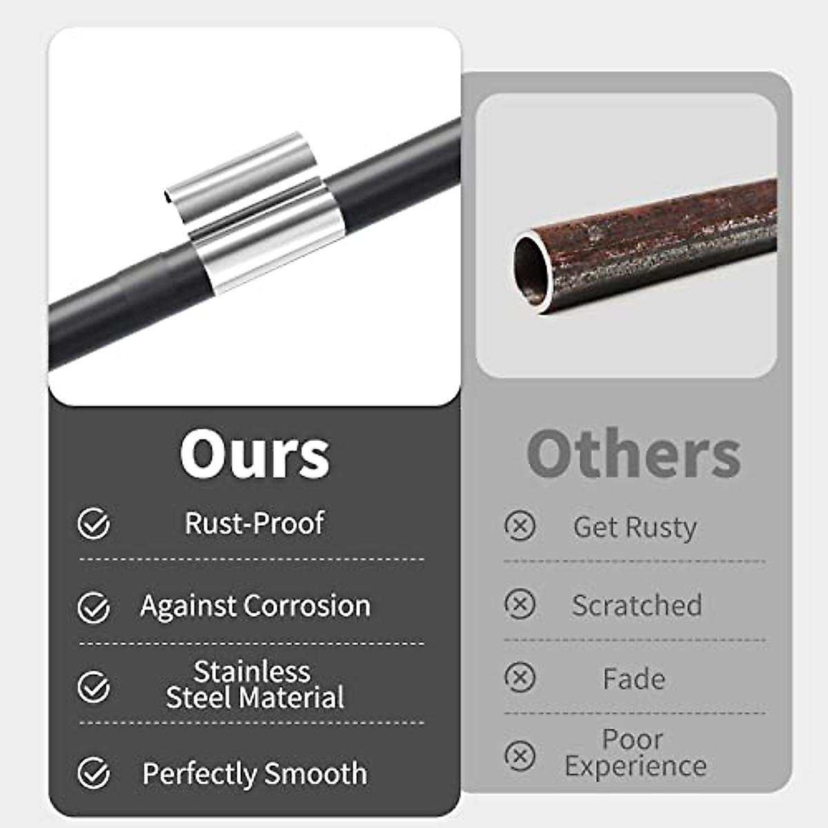 YYP Towel Racks for Bathroom, Towel Rack Wall Mounted, Stainless Steel Towel Holder for Bathroom Wall, Easy to Install Bathroom Towel Storage, Black