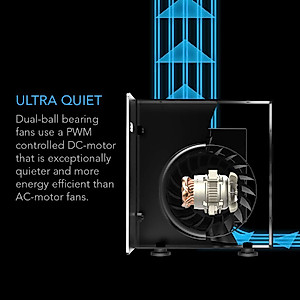 AC Infinity AIRBLAZE T10, Universal Fireplace Blower Fan Kit 10" with Temperature and Speed Controller, Compatible with Lennox, Hearth Glo, Majestic, Rotom Fireplaces, for Home Heat Circulation