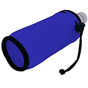 Blank Neoprene Water Bottle Coolie (4 Pack, Royal)