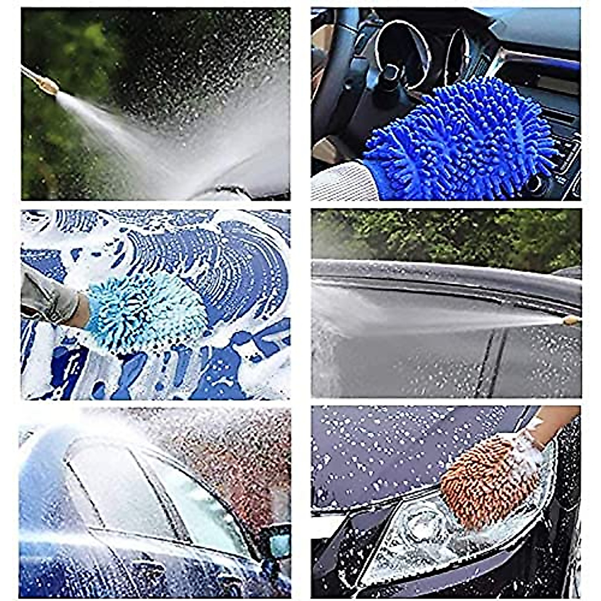 NC 2021 Upgrade Extendable Hydro Jet Washer High Pressure Power Washer Wand Water Hose with Nozzle Auto Watering Sprayer Flexible Garden Watering Sprayer for Car Wash and Window Washing