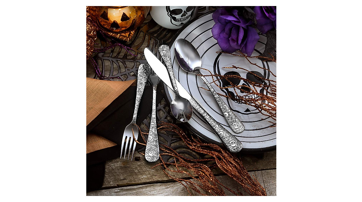 Shop Liberty Tabletop 20 Piece Skull Flatware Set Made in USA