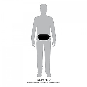 Pacsafe Coversafe X100 Anti-Theft RFID Blocking Waist Wallet, Black