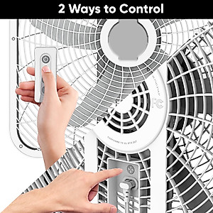 Aspen Box Fan 20 Inch with remote control Small Box Fans, Home Window Box Fans 3 Speed Quiet Most Powerful Window Fans for Home Bedroom Square Fan