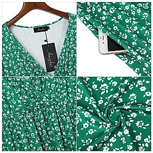 AMZ PLUS Women's Casual, greenf