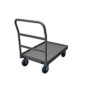 Durham EPTLU24366PU95 Platform Truck, 6 Polyurethane, Lips up