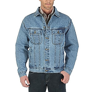 Wrangler mens Rugged Wear Unlined denim jackets, Vintage Indigo, X-Large US