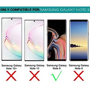 SURITCH Case for Samsung Galaxy Note 9,【Built in Screen Protector】【Support Wireless Charging】 Soft TPU Back Cover+PC Bumper Full Body Protective Case Shockproof for Note 9 Case 6.4"(Rose Gold)