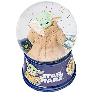 Silver Buffalo Star Wars The Mandalorian Child Light Up Snow Globe, 100mL