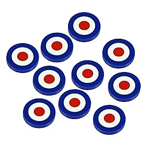 LITKO World War Two Miniature Wargames National Faction Token Game Pieces Compatible with Bolt Action (10) (United Kingdom RAF)