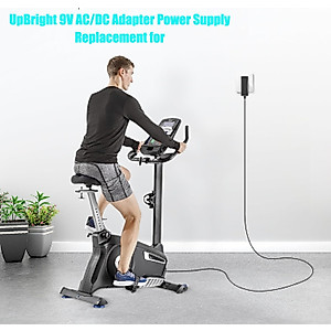 UpBright 9V AC/DC Adapter Compatible with Nautilus 2000 NR2000 NB2000 NE2000 R514 R614 R616 R618 U514 U614 U616 U618 Residential E614 100391 100387 Recumbent Trainer Exercise Upright Bike Power Supply