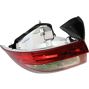 Evan Fischer Driver Side Tail Light Assembly Compatible with 2010-2012 Ford Fusion Lens and Housing