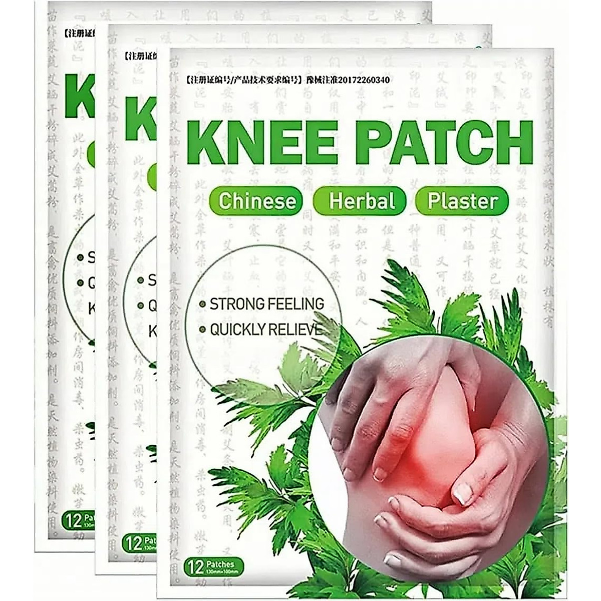 Knee Patch 36 Pcs, Long Lasting of Muscle Joint, Shoulder and Neck Patches, Herbal Heat Compress Knee Patch