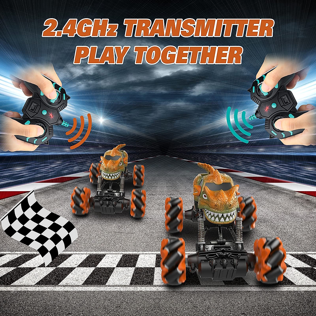 Toys for 5 6 7 Years Old Boys, Toy Cars 360°Rotating Remote Control Car for Boys Age 5 6 7 8, 2.4GHz Monster Truck RC Drift Car for 5-8 Year Old Boys, for 5-8 Years Old Boys Girls
