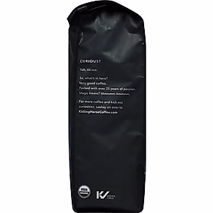 Kicking Horse Coffee, 454 Horse Power, Dark Roast, Whole Bean, 10 oz - Certified Organic, Fairtrade, Kosher Coffee